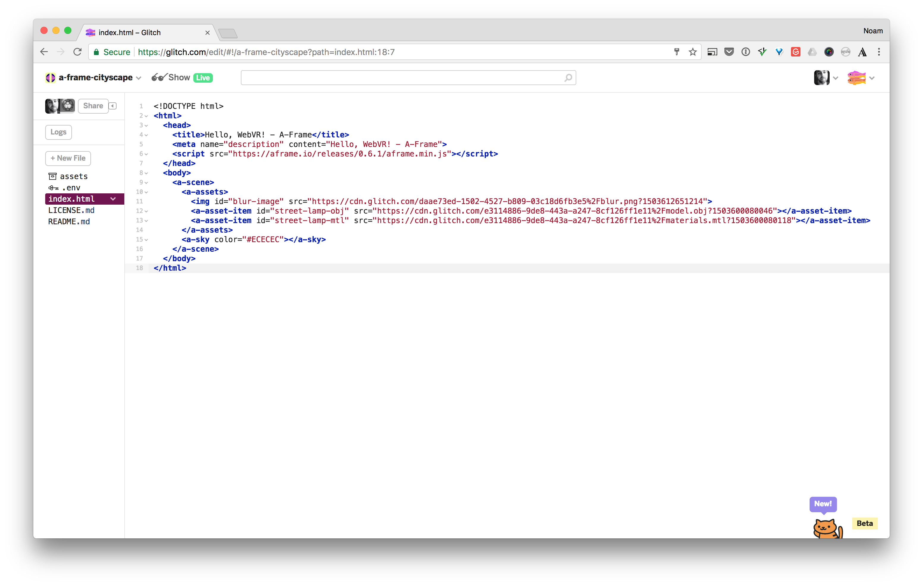 How to Create Moods in WebVR with A-Frame and Sketch - Ottifox
